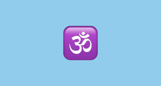 🕉️ Om Emoji on Apple iOS 12.1