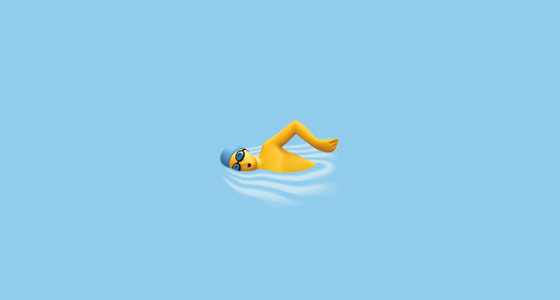 🏊 Person Swimming Emoji on Apple iOS 12.1