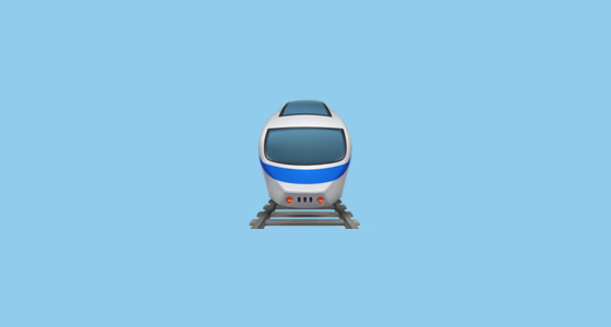 🚆 Tren Emoji on Apple iOS 12.1
