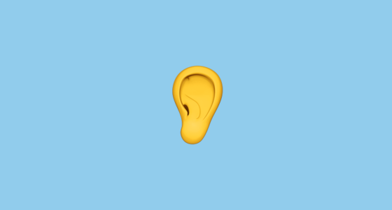 👂 Oreja Emoji on Apple iOS 12.2