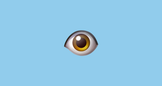 👁️ Olho Emoji on Apple iOS 12.2