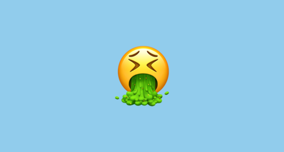 🤮 Face Vomiting Emoji on Apple iOS 12.2