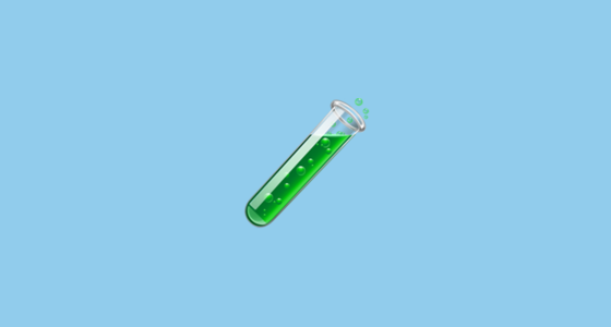 🧪 Test Tube Emoji on Apple iOS 12.2