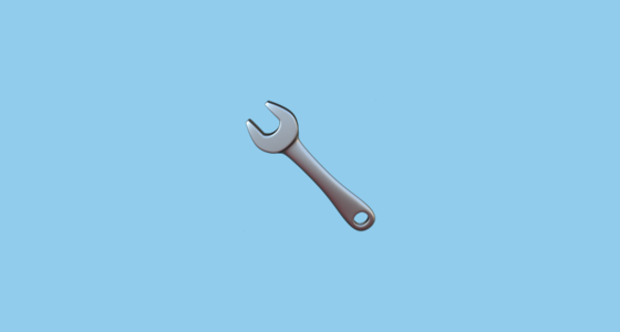🔧 Wrench Emoji on Apple iOS 12.2