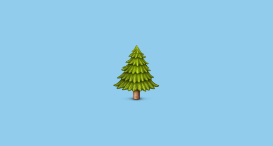 🌲 Evergreen Tree Emoji on Apple iOS 6.0