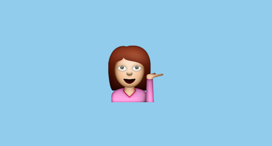 💁 Person Tipping Hand Emoji on Apple iOS 6.0
