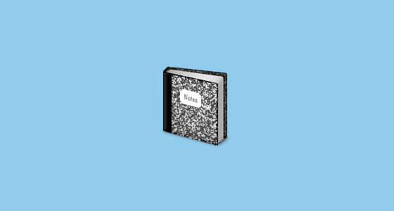 📓 Notebook Emoji on Apple iOS 6.0