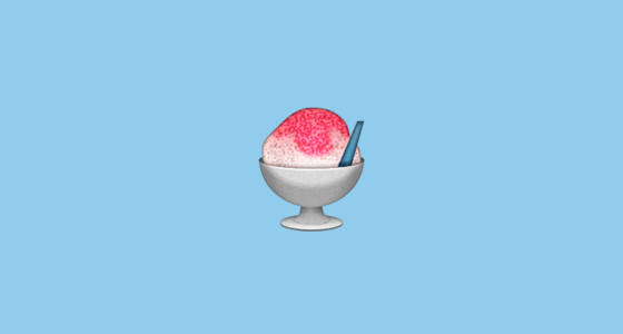 🍧 Shaved Ice Emoji on Apple iOS 6.0