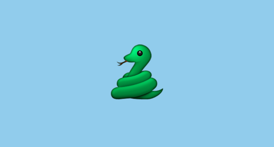 🐍 Snake Emoji on Apple iOS 6.0