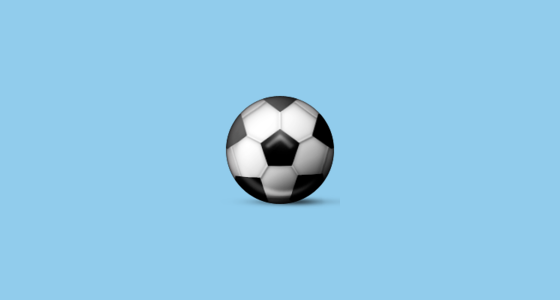 ⚽ Soccer Ball Emoji on Apple iOS 6.0