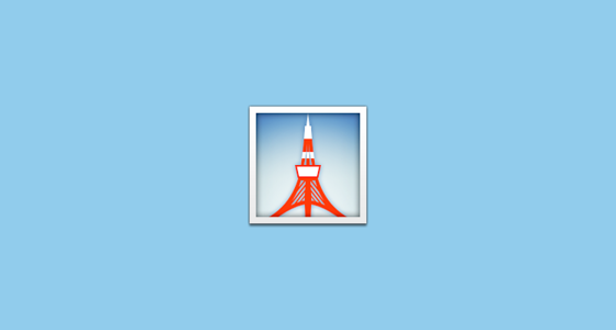 🗼 Tokyo Tower Emoji on Apple iOS 6.0