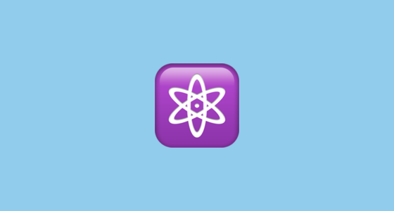 ⚛️ Atom Symbol Emoji on Apple iOS 13.1