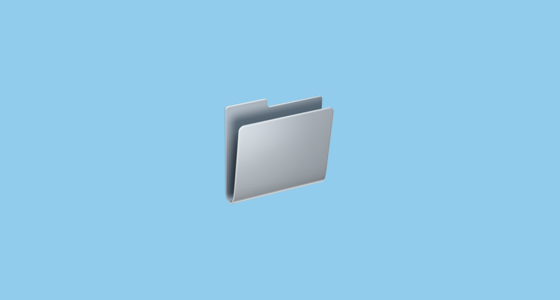 📁 File Folder Emoji on Apple iOS 13.1