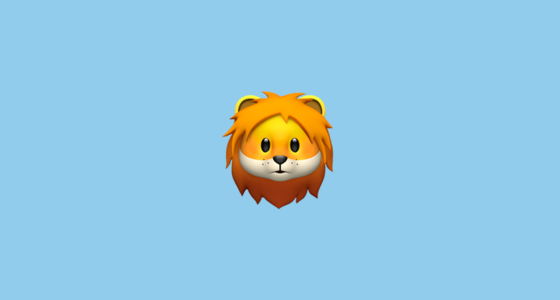 🦁 Lion Emoji on Apple iOS 13.1