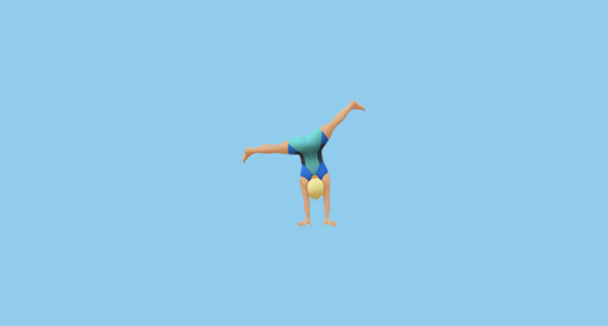 🤸🏼 Person Cartwheeling: Medium-Light Skin Tone Emoji on Apple iOS 13.1