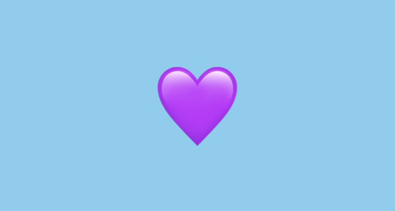 💜 Coração Roxo Emoji on Apple iOS 13.1