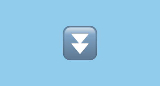 ⏬ Fast Down Button Emoji on Apple iOS 13.2