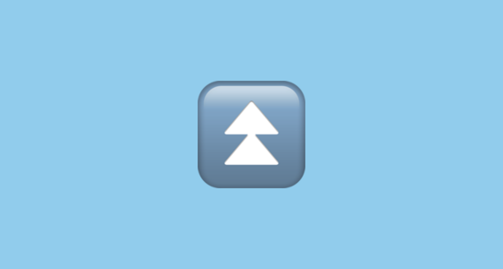 ⏫ Fast Up Button Emoji on Apple iOS 13.2