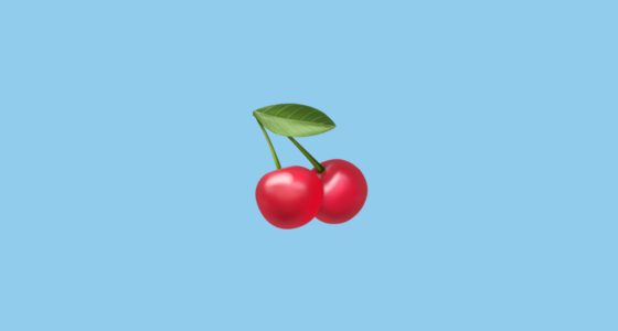 🍒 Kirschen Emoji on Apple iOS 13.2