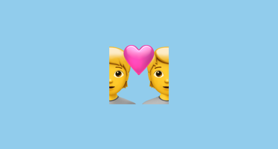 💑 Pareja Enamorada Emoji on Apple iOS 13.2