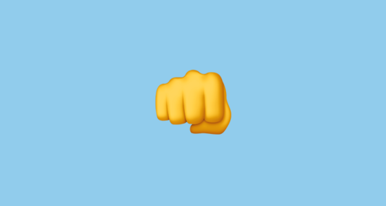 👊 주먹 전면 Emoji on Apple iOS 13.2