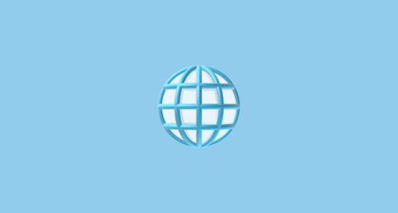 🌐 Globo Com Meridianos Emoji on Apple iOS 13.2
