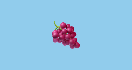 🍇 Grapes Emoji on Apple iOS 13.2
