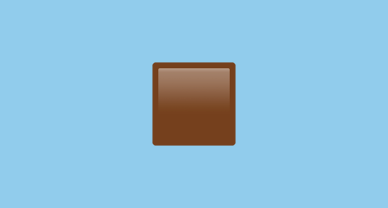 🟫 Brown Square Emoji on Apple iOS 13.2