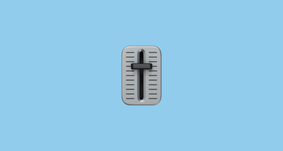 🎚️ Level Slider Emoji on Apple iOS 13.2