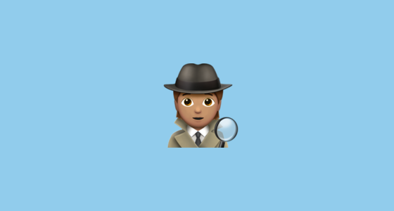 🕵🏽 Detective: Medium Skin Tone Emoji on Apple iOS 13.2