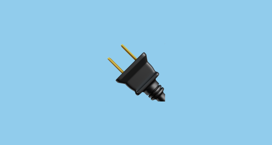🔌 Electric Plug Emoji on Apple iOS 13.3