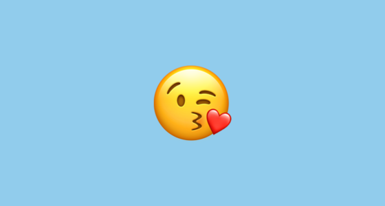 😘 Face Blowing a Kiss Emoji on Apple iOS 13.3