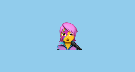 👩‍🎤 Woman Singer Emoji on Apple iOS 13.3