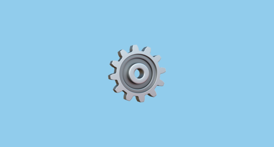 ⚙️ Gear Emoji on Apple iOS 13.3