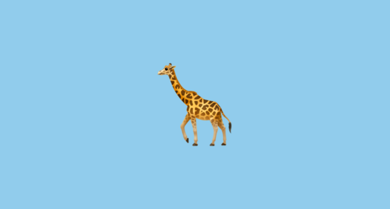 🦒 Giraffe Emoji on Apple iOS 13.3