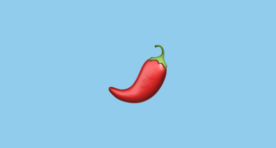 🌶️ Hot Pepper Emoji on Apple iOS 13.3