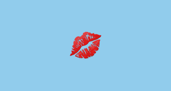 💋 Kiss Mark Emoji on Apple iOS 13.3