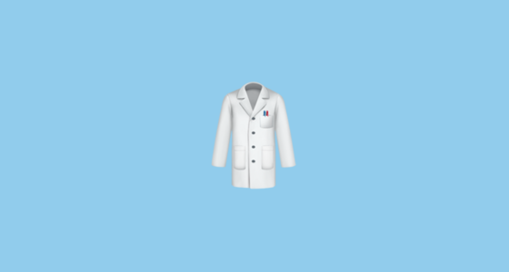 🥼 Lab Coat Emoji on Apple iOS 13.3