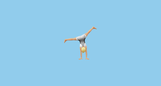 🤸🏼 Person Cartwheeling: Medium-Light Skin Tone Emoji on Apple iOS 13.3