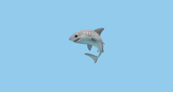🦈 Shark Emoji on Apple iOS 13.3