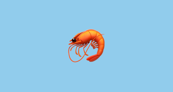 🦐 Gamba Emoji on Apple iOS 13.3