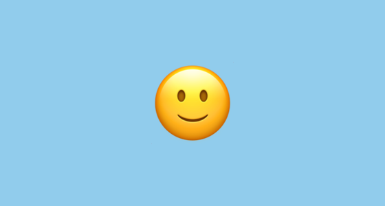 🙂 Slightly Smiling Face Emoji on Apple iOS 13.3