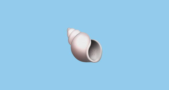 🐚 Spiral Shell Emoji on Apple iOS 13.3