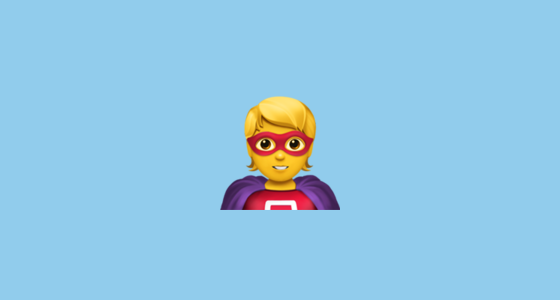 🦸 Superheld Emoji on Apple iOS 13.3