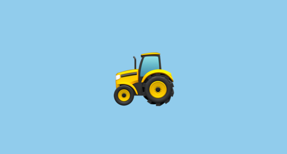 🚜 Tractor Emoji on Apple iOS 13.3