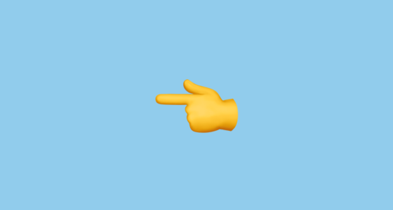 👈 Backhand Index Pointing Left Emoji on Apple iOS 13.3