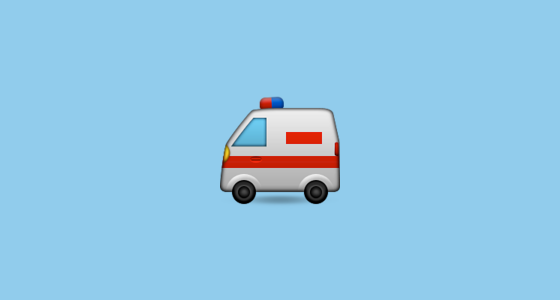 🚑 Ambulance Emoji on Apple iOS 9.0
