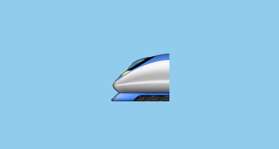 🚄 High-Speed Train Emoji on Apple iOS 9.0