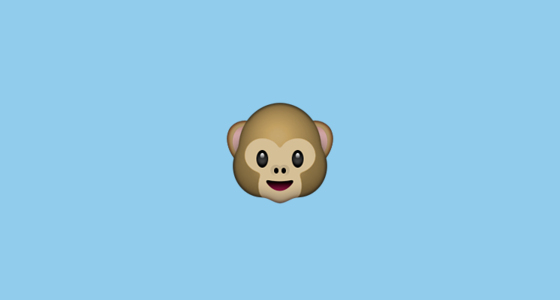 🐵 Monkey Face Emoji on Apple iOS 9.0