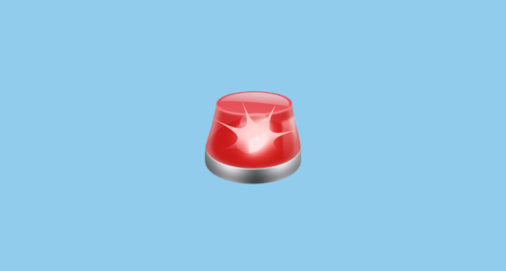 🚨 Police Car Light Emoji on Apple iOS 9.0